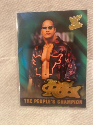 WWE WWF THE ROCK 2001 FLEER WRESTLEMANIA THE PEOPLE'S CHAMPION #15 OF ...