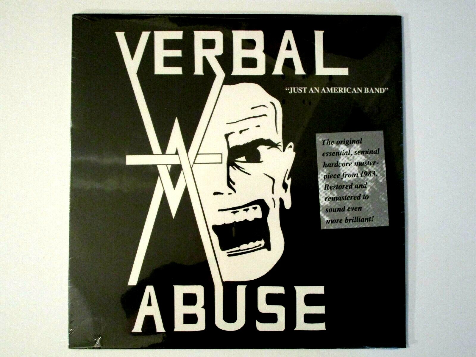 VERBAL ABUSE JUST AN AMERICAN BAND LP REPRESS VINYL 1983 HARDCORE PUNK ...