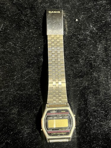 Vintage Men's Casio Silver Tone Digital Watch 145 SA-50 | eBay