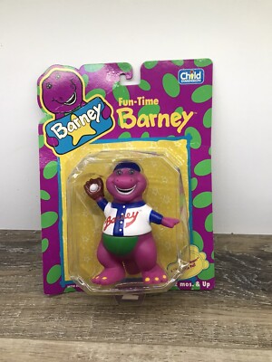 Vintage Barney & Friends 1993 Baseball Barney Dinosaur Lyons Figure Toy ...
