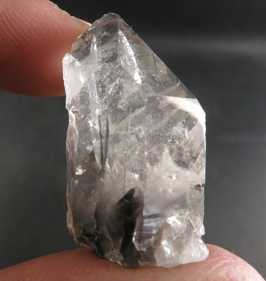 40 CARAT STUNNING RARE BROOKITE RUTILE INCLUDED QUARTZ CRYSTAL ...