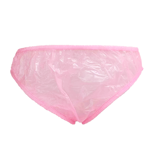 1 Pieces Langkee Haian Plastic Bikini Panties PVC Underwear Color Pink ...