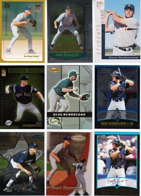 ⚾ Huge 65 SEAN BURROUGHS different Baseball cards lot RC 1999 - 2006 ...