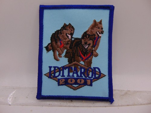 Alaska's Iditarod Dog Sled Race Embroidered patch 2001 2 3/4" x 3 3/8 ...