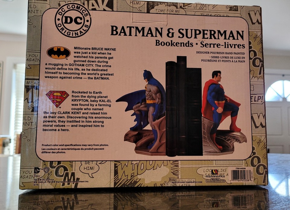 Superman vs Batman Bookends - DC Comics - NEW - NEVER OPENNED | eBay
