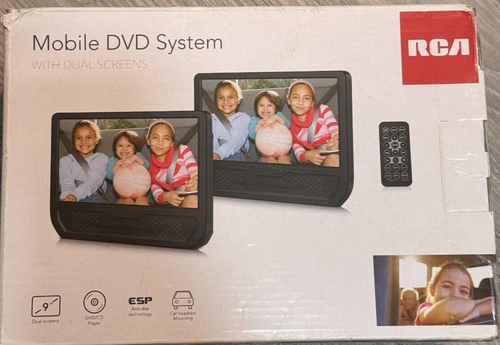 RCA 9” Double Play Mobile DVD System DRC79981E NEW Dual Screen Mobile ...