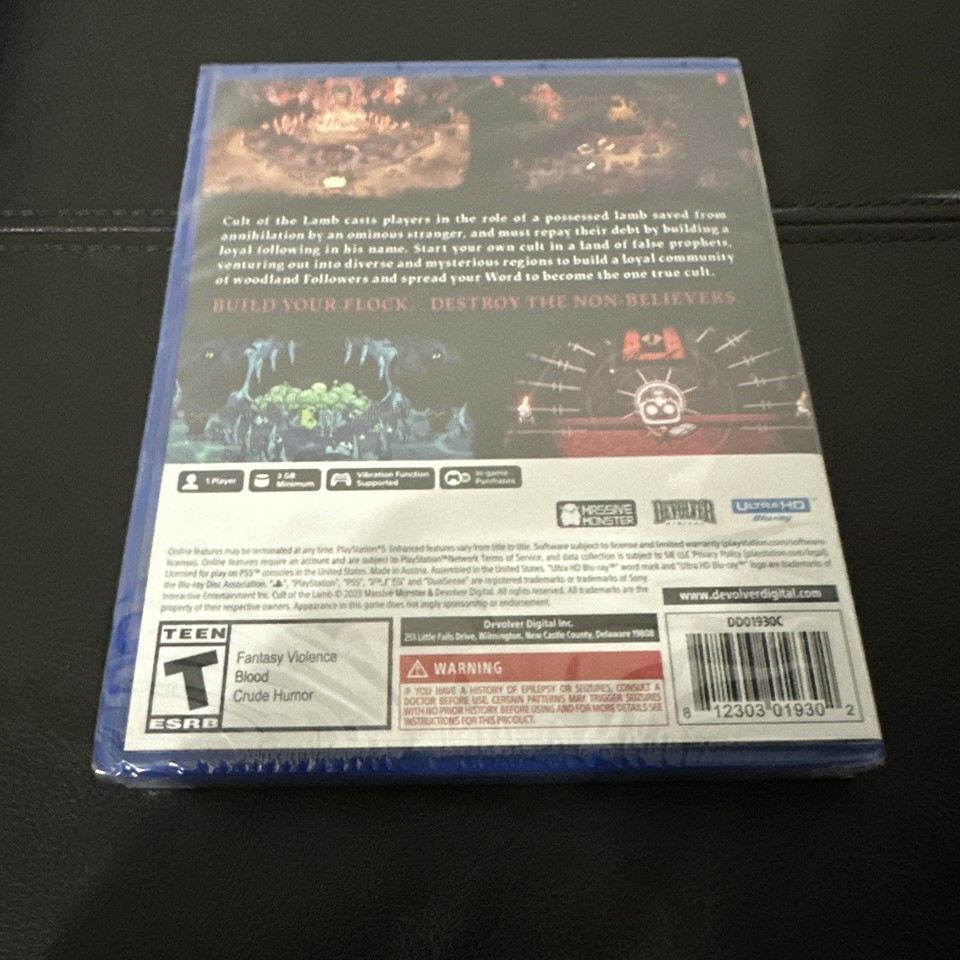Cult Of The Lamb Sony PlayStation 5 Brand New PS5 Devolver Digital | eBay