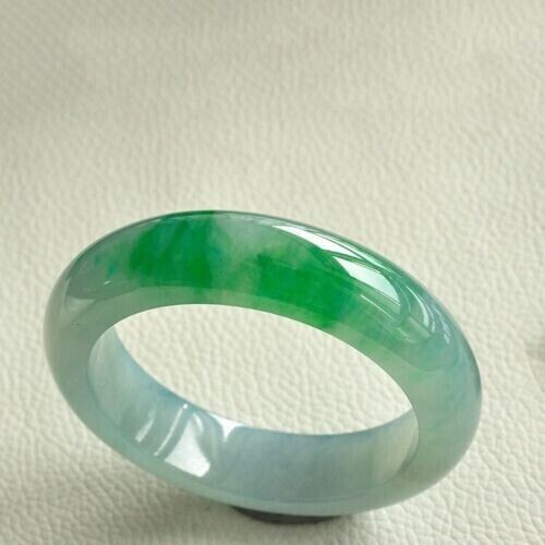 Certified Natural Grade AAA Ice Green Burmese Jade jadeite bracelet ...