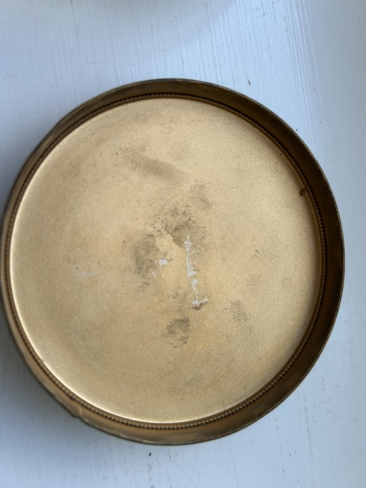 Vintage Glass Dressing Table Trinket/Powder Jar | eBay UK