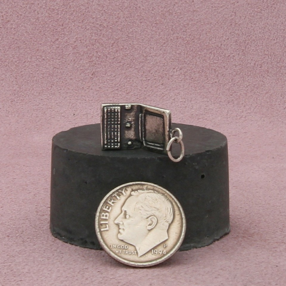 sterling silver 3d laptop computer charm pendant | eBay