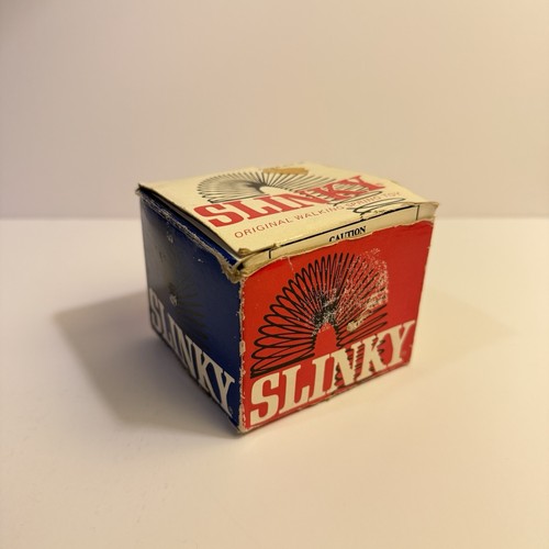 Slinky - Vintage Metal Original Walking Spring Toy Box Made in USA ...