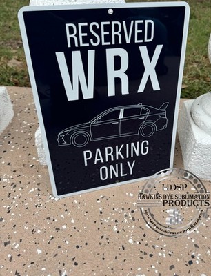 Reserved WRX Parking Only Sign | Aluminum Garage Décor | Subaru WRX ...
