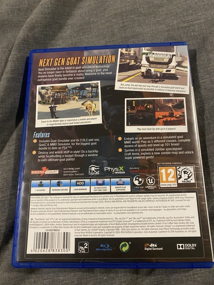 Goat Simulator: The Bundle PS4, PEGI 12+, Simulation Game | eBay UK