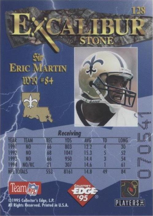 1995 Collector's Edge Excalibur Eric Martin #128 for sale | eBay
