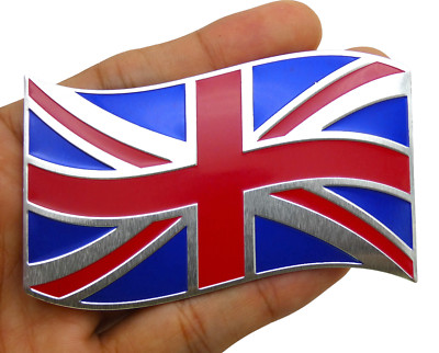 METAL Wavy British Flag Sticker Decal Emblem Bumper Sticker SUV, United ...