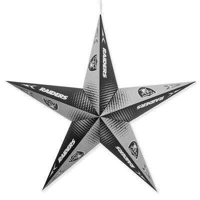 Raiders Las Vegas Oakland NFL Team Logo Star Paper Lantern LED | eBay