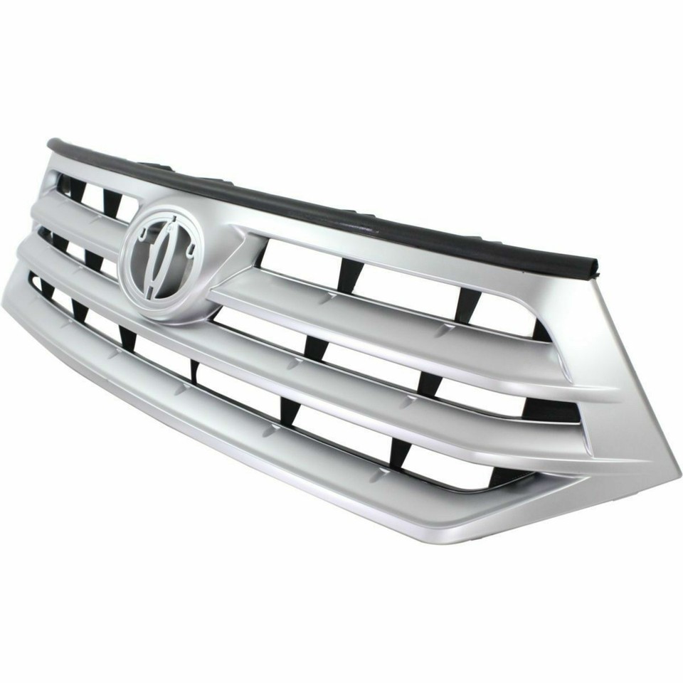 NEW PAINTED SILVER GRILLE FITS 2011-13 TOYOTA HIGHLANDER EXCEPT HYBRID ...