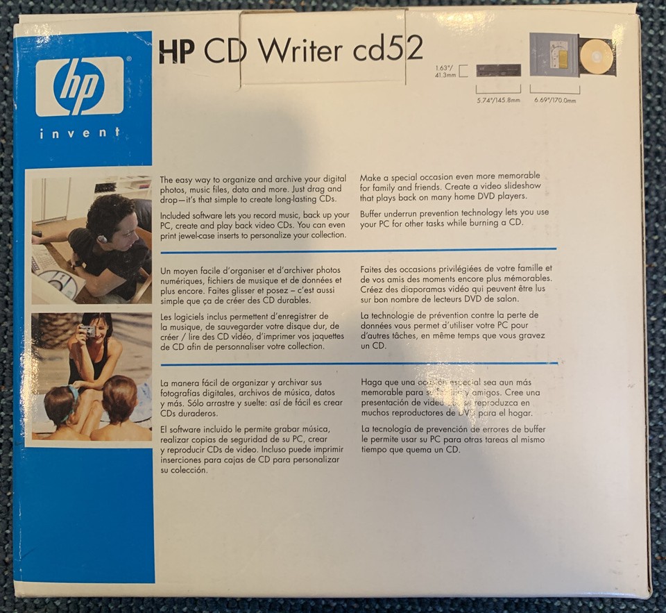 HP CD Writer CD52 CD-R/RW IDE Drive HP Invent New In Box Old Stock | eBay