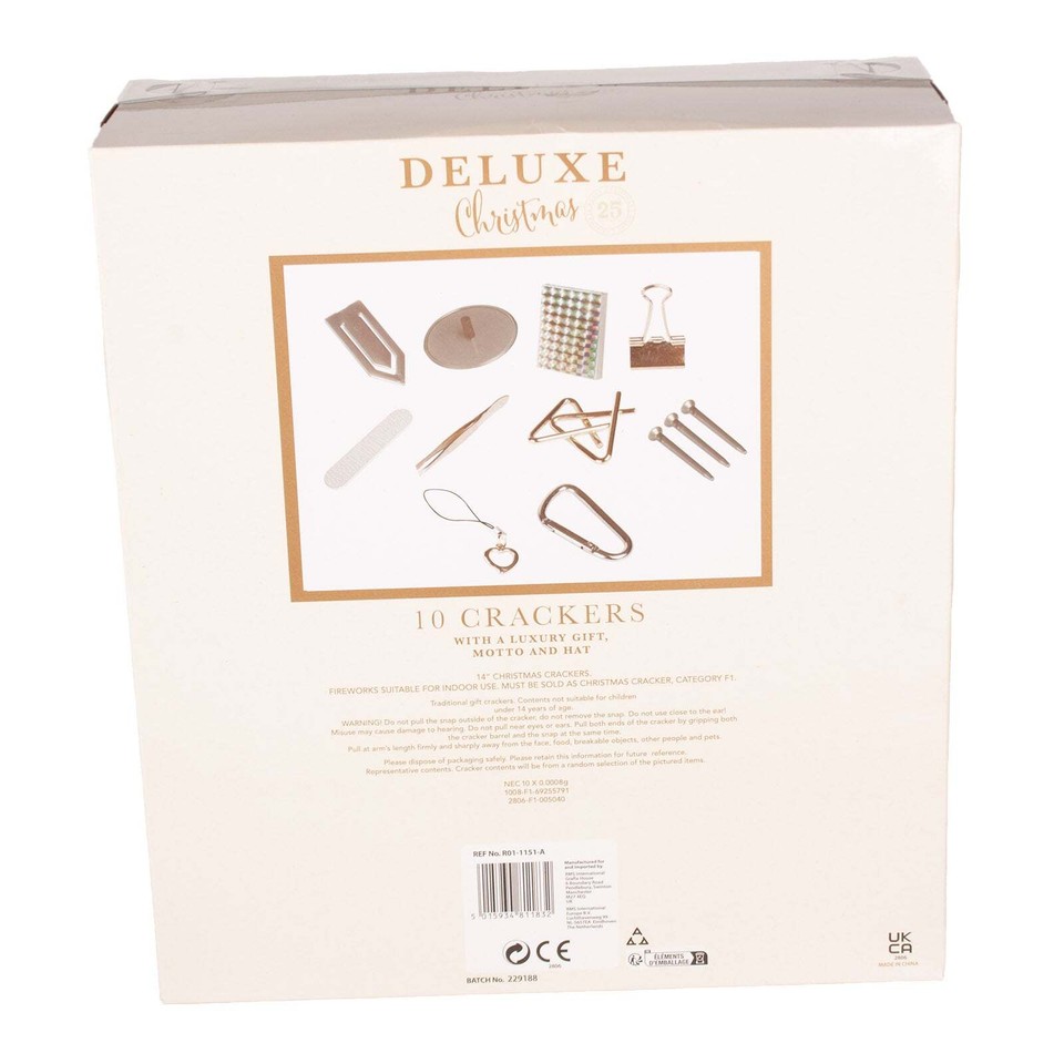 Deluxe Christmas Crackers 10 Pack | eBay UK