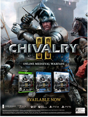 2021 Video Game Promo PRINT AD ART - CHIVALRY II MEDIEVAL WARFARE - PS4 ...