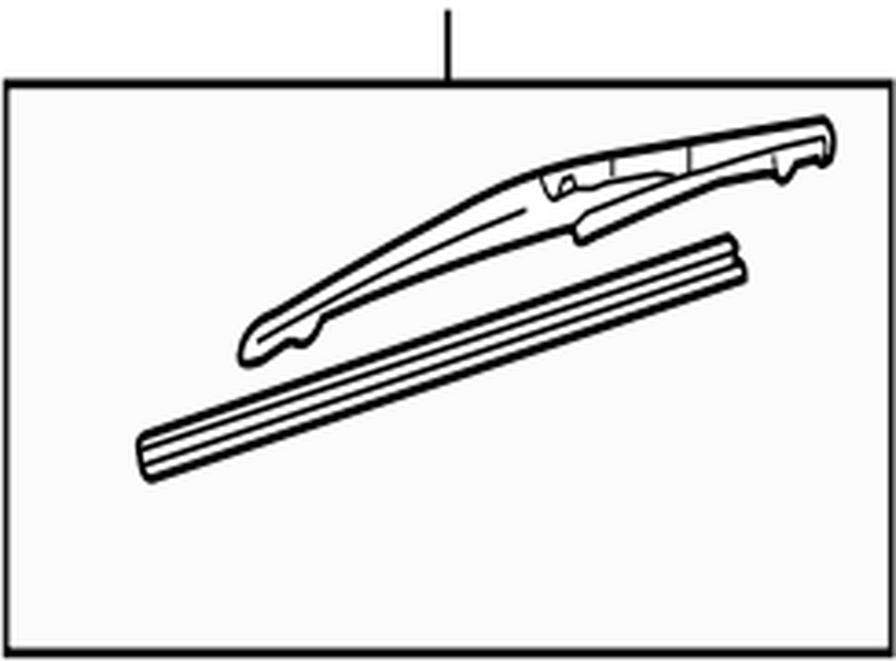 85242-52040 Toyota Blade assy, rear wiper 8524252040, New Genuine OEM ...