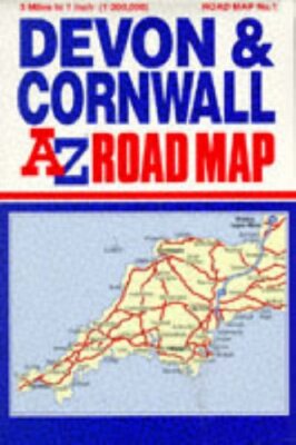 A-Z DEVON AND CORNWALL ROAD MAP by GEOGRAPHERS ' A-Z MAP COMPA Sheet ...