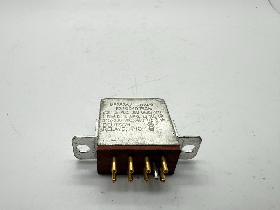Deutsch M83536/9-024M Relay 28VDC 10A MIL-SPEC Aerospace USA | eBay