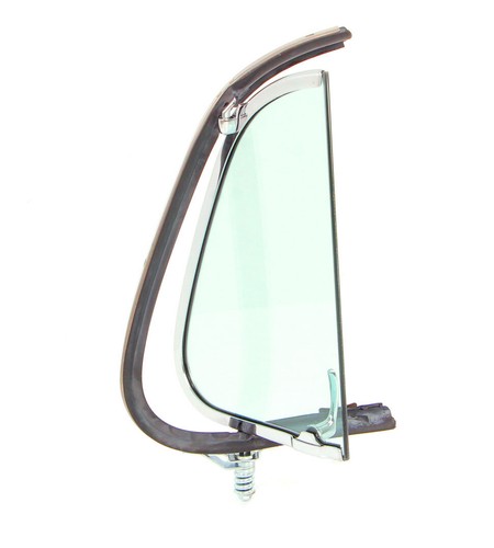 Vent Window Assembly LH Green Tint Glass Chrome Frame 48-50 F1 F2 Ford ...