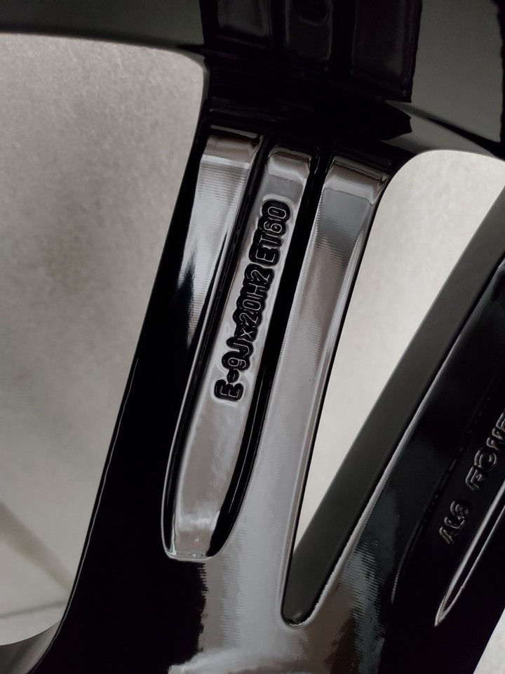 Original 20" Audi OEM Q7 Wheels 2010-2015 Gloss Black Rims SQ7 TDI 21 ...