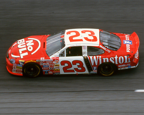 JIMMY SPENCER #23 WINSTON NO BULL FORD RACING ON TRACK 8X10 GLOSSY ...