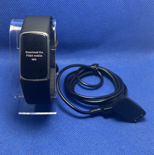 Fitbit Charge 5 Fitness Sleep Tracker Smartwatch - Black | eBay