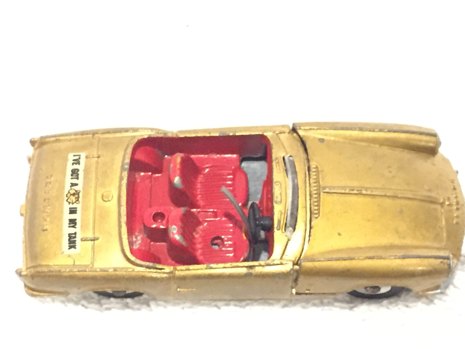 Dinky Toys Spitfire Meccano LTD # 114 Vintage Gold Toy Car Sedan Made ...