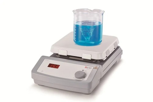 Lab Heating Plate HP550-S LED Digital Glass Ceramic Bench Beaker Flask ...