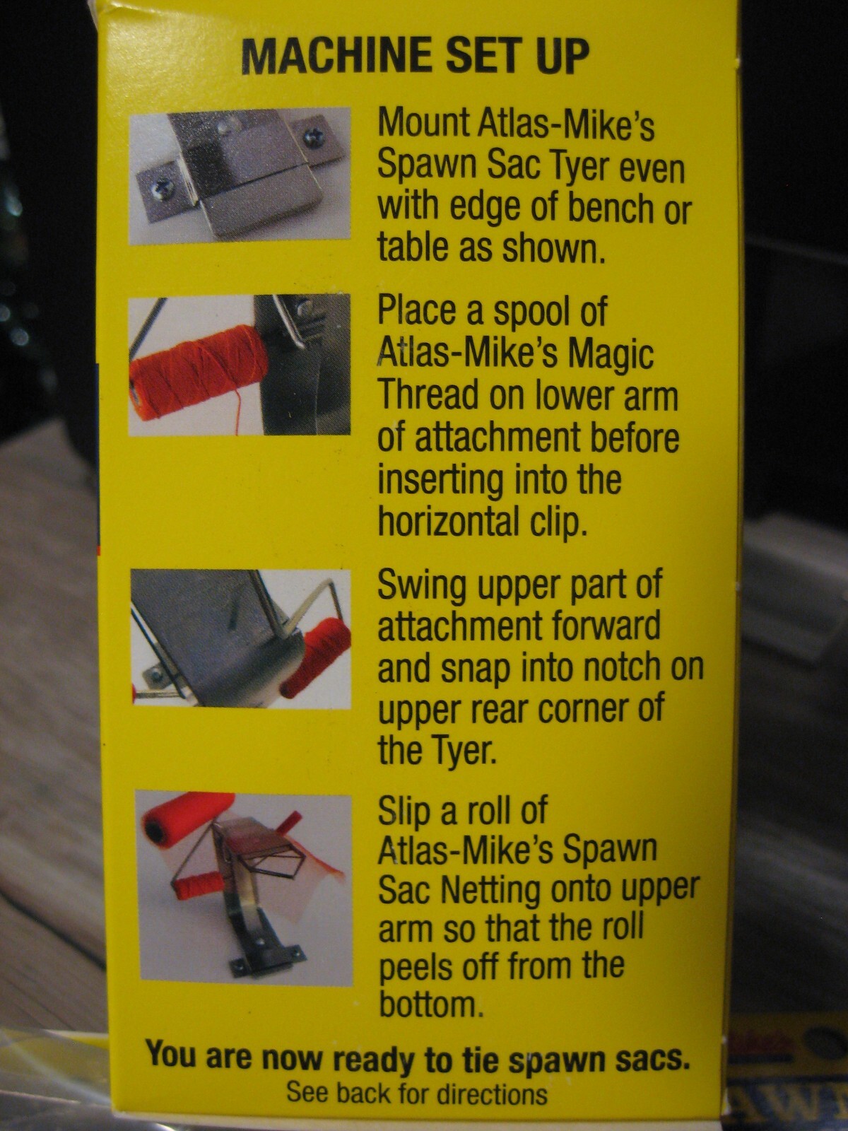 Atlas Mike's BAIT SAC TYER KIT Spawn Egg Sack Net Tying Floaters Thread ...