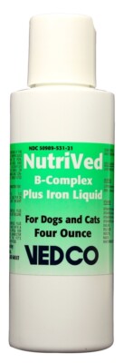 NutriVed B-Complex Plus Iron Liquid for Dogs & Cats (4 oz) | eBay