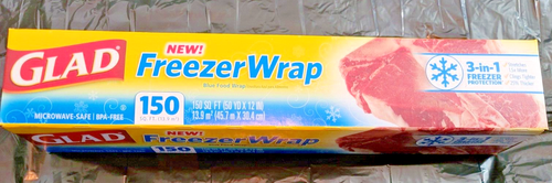 Glad 150 SQ. FT. Freezer Wrap Plastic Food Wrap | eBay