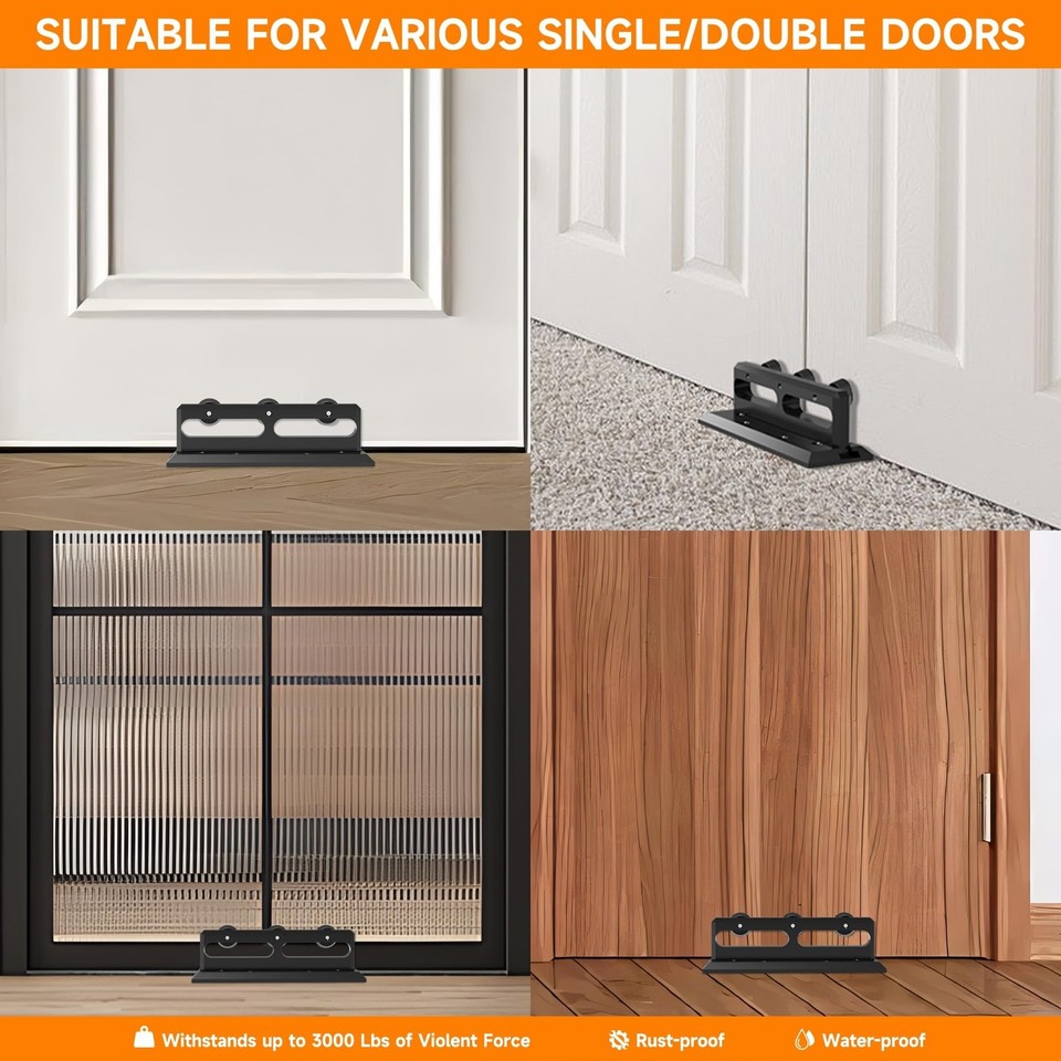 Door Security Bar, French Security Door Brace, Security Door Barricade ...