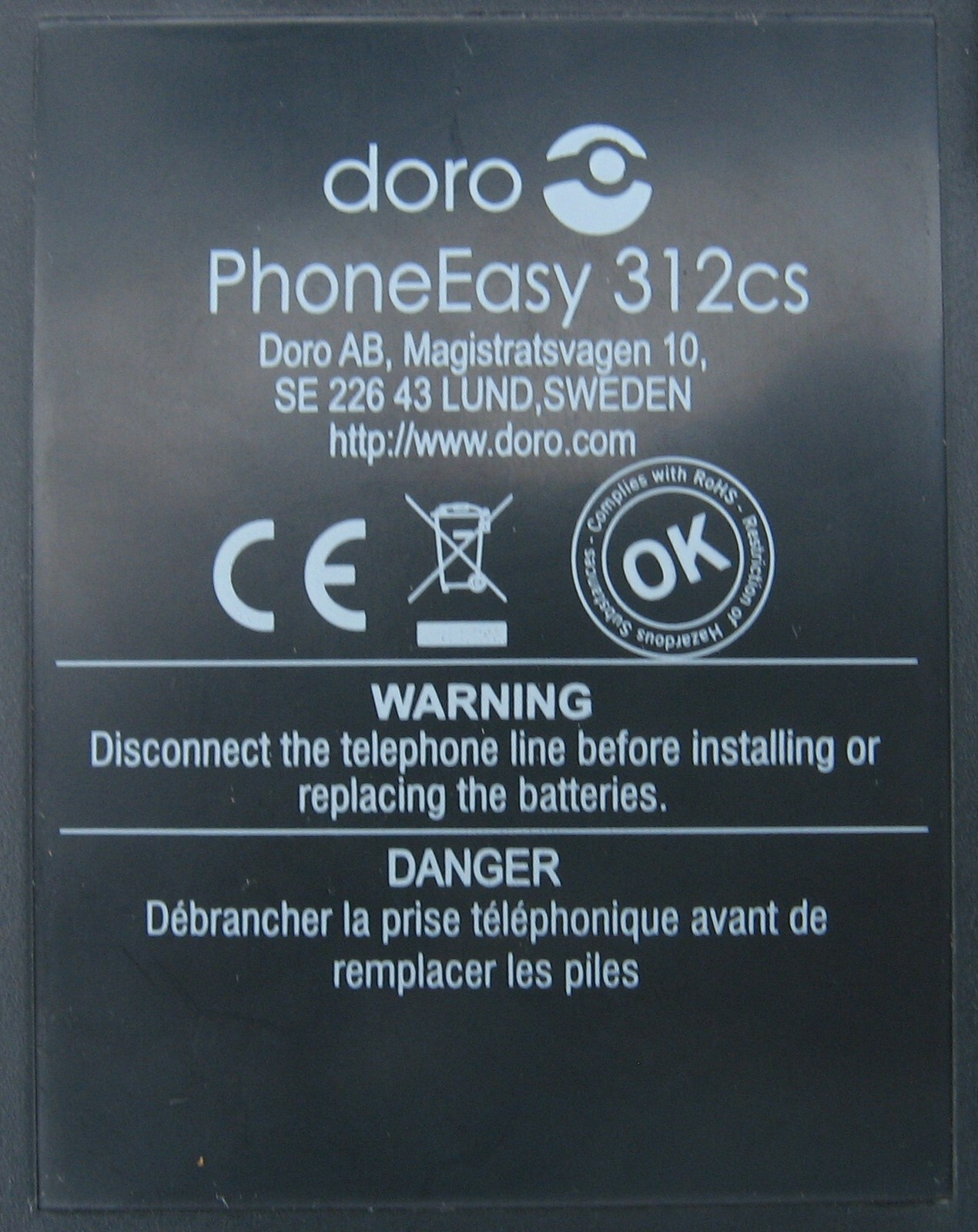 Doro PhoneEasy 312cs weiß, Großtastentelefon, Display, CLIP | eBay.de