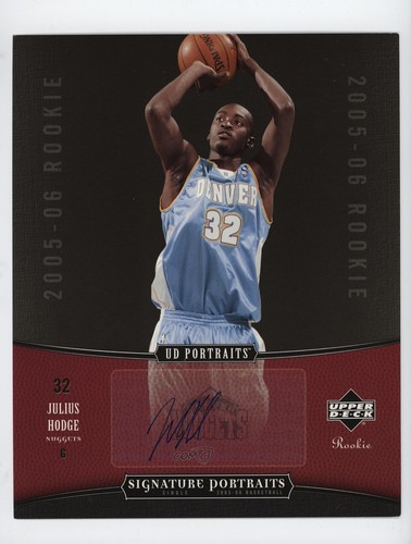 2005-06 Upper Deck Portraits Signature Julius Hodge #SP-JH Rookie Auto ...