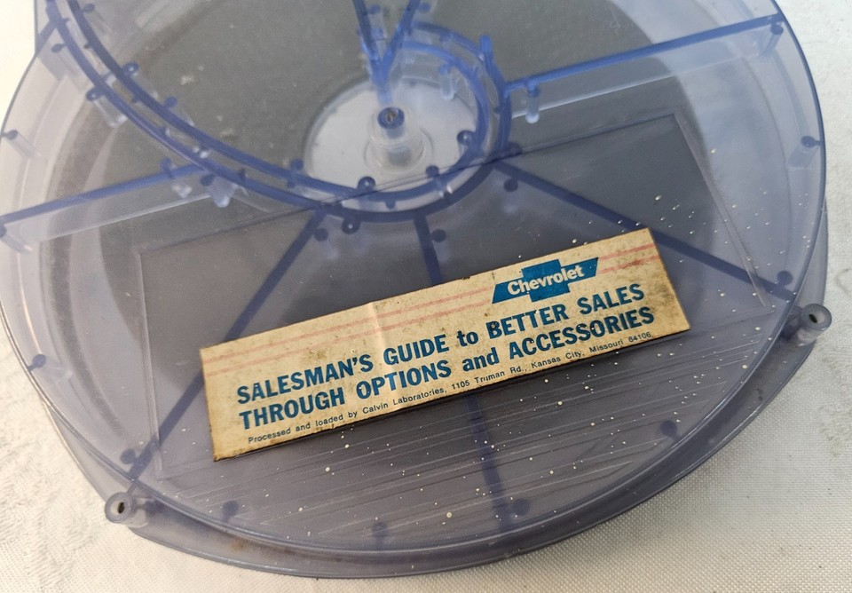 1970s Chevrolet SALESMAN'S GUIDE to BETTER SALES Dealer 8mm Film Reel ...