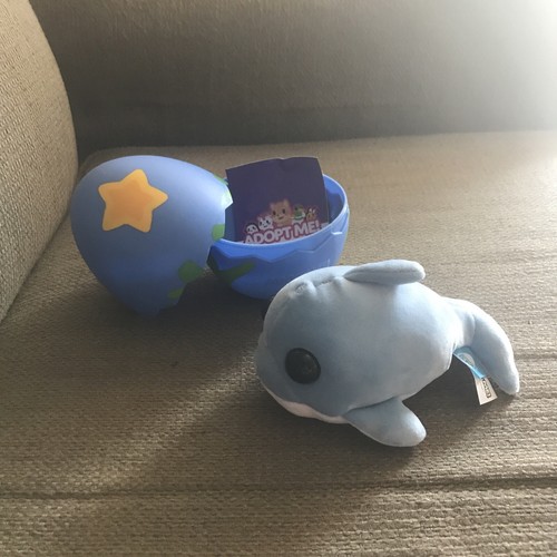 Adopt Me Roblox Surprise Plush Series 2 Egg Uncommon Dolphin w/ Item ...