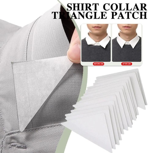 10pcs Anti-roll Collar Sticker Collar Stays Shirt Stand Collar Tool | eBay