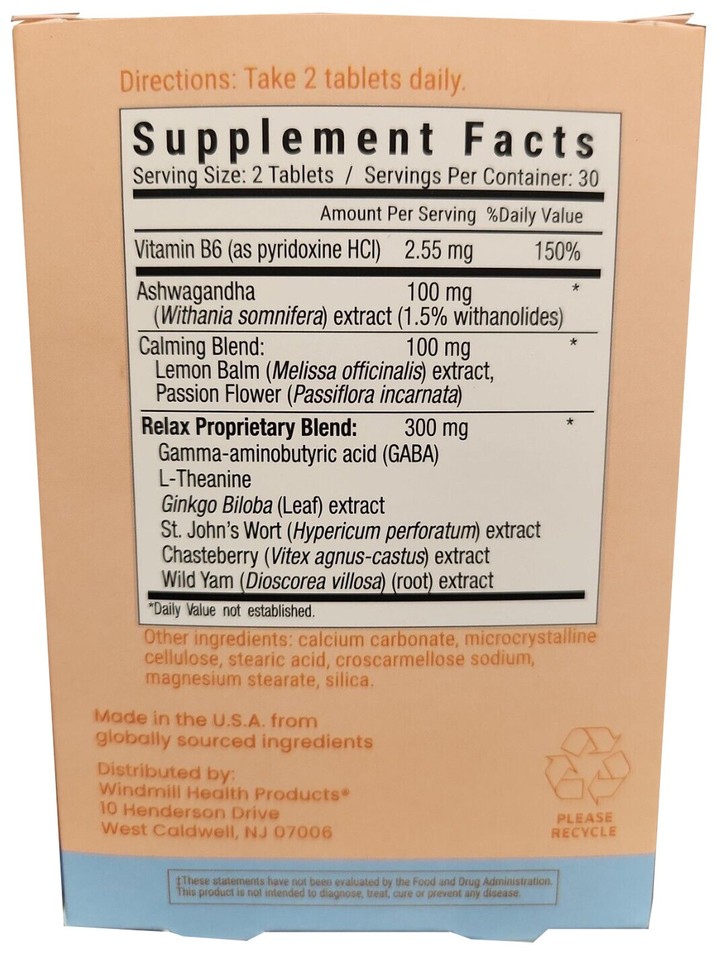 Vibe Wellness MOOD CALM + DE-STRESS DIETARY SUPPLEMENT 60 TABLETS | eBay