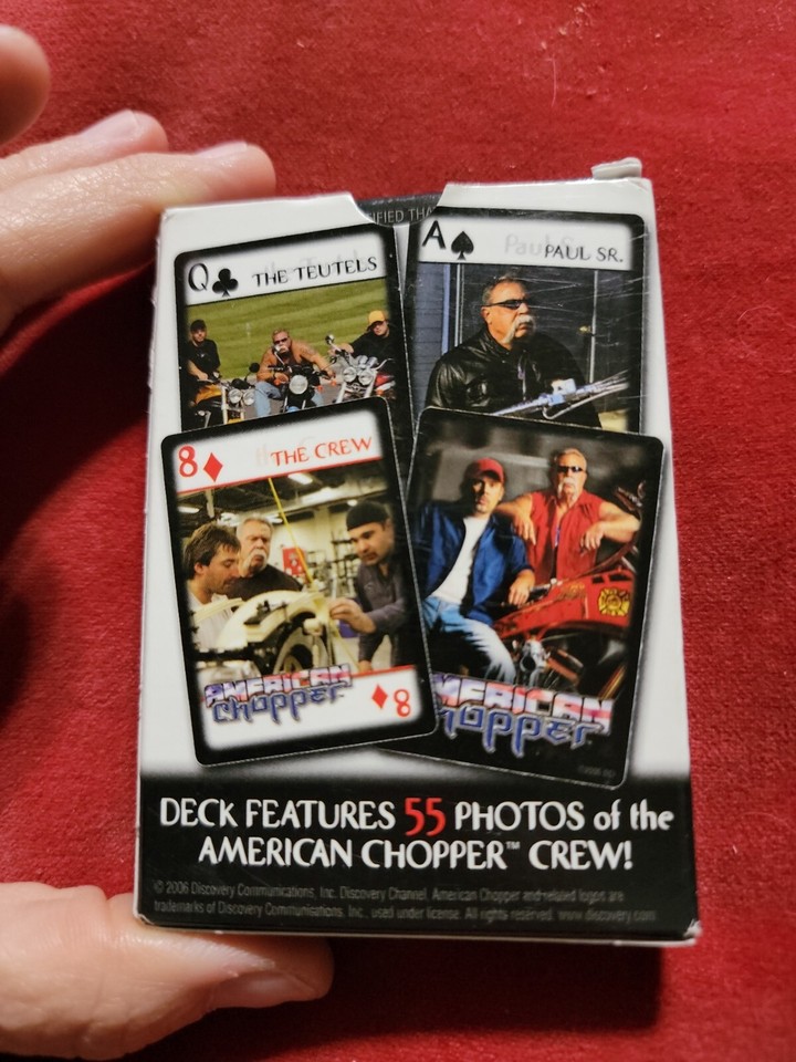 American Chopper the Series Playing Cards 1 Deck w the Choppers & the ...