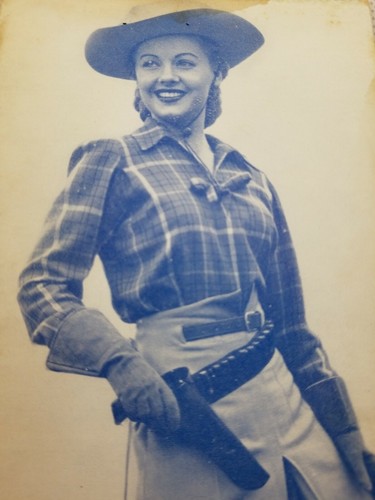 Sincerely Wanda McKay Actress Made In U.S.A. Cowgirl Black and White ...