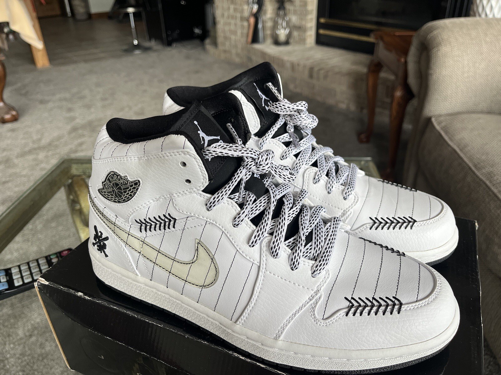 Size 9.5 - Air Jordan 1 Retro Barons - Home for sale online | eBay