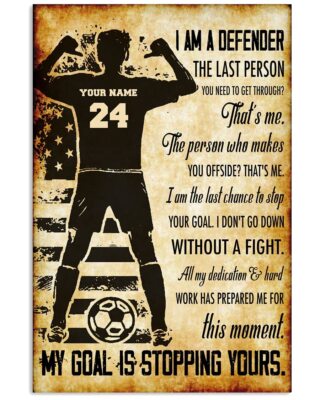 I Am A Defender Poster No Frame, Vintage Soccer Poster | eBay