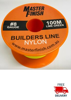 Builders Nylon String Line No.8 x 100M YELLOW MASTERFINISH | eBay Australia
