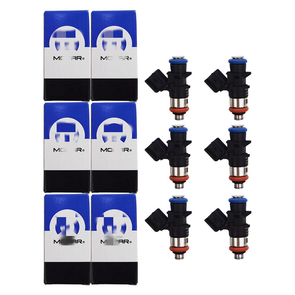6 PCS NEW MOPAR FUEL Injectors WRANGLER Challenger 3.6L 5184085AC US ...