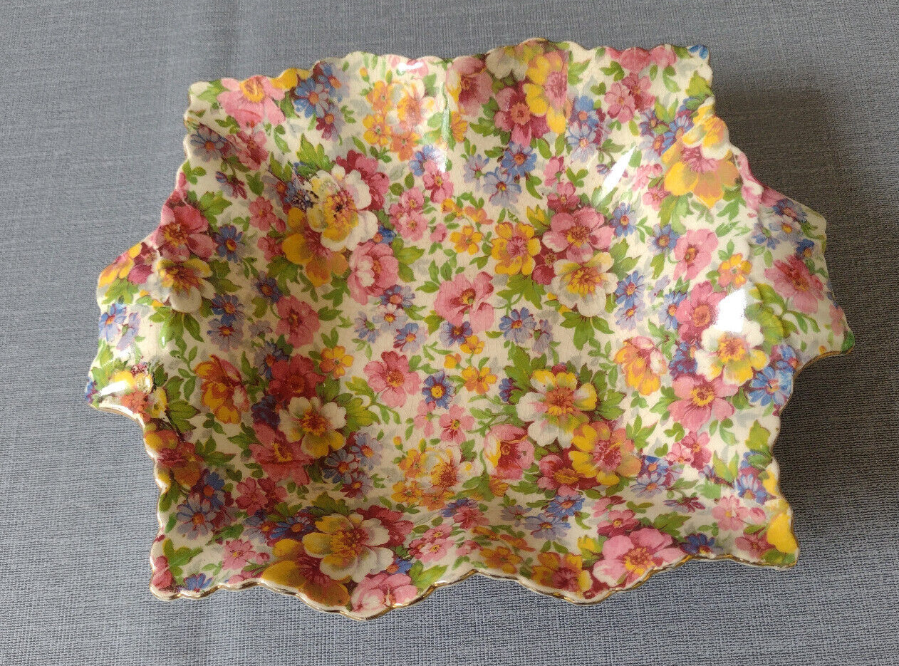 Candy Dish Handle James Kent Old Foley Staffordshire Du Barry Pattern ...